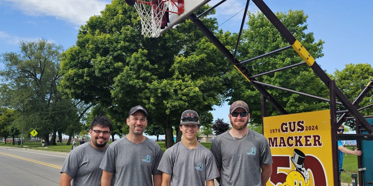 Our Team Volunteers at Gus Macker Tournament! | Visscher Construction Inc.