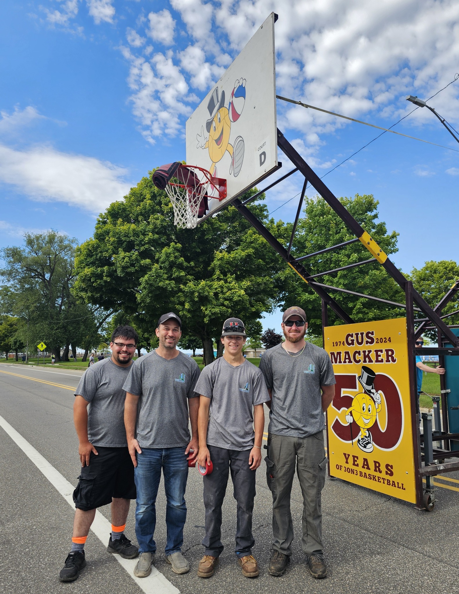 Our Team Volunteers at Gus Macker Tournament! | Visscher Construction Inc.